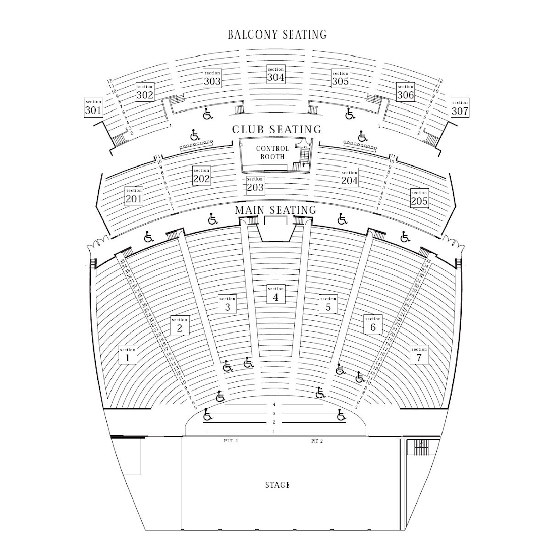 Seating Chart Arizona Financial Theatre Phoenix Arizona